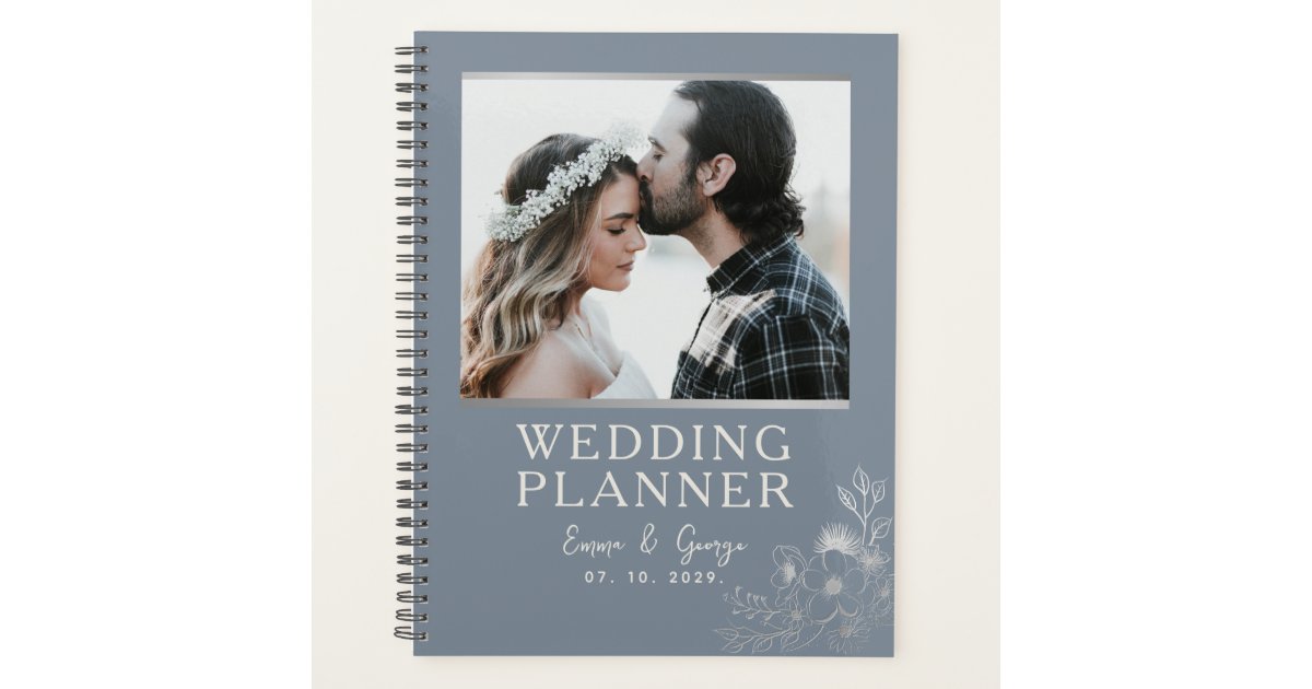 Photo Dusty Blue Wedding Planner | Zazzle