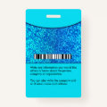 Photo Employee Name Bar Code Logo Custom Badge | Zazzle
