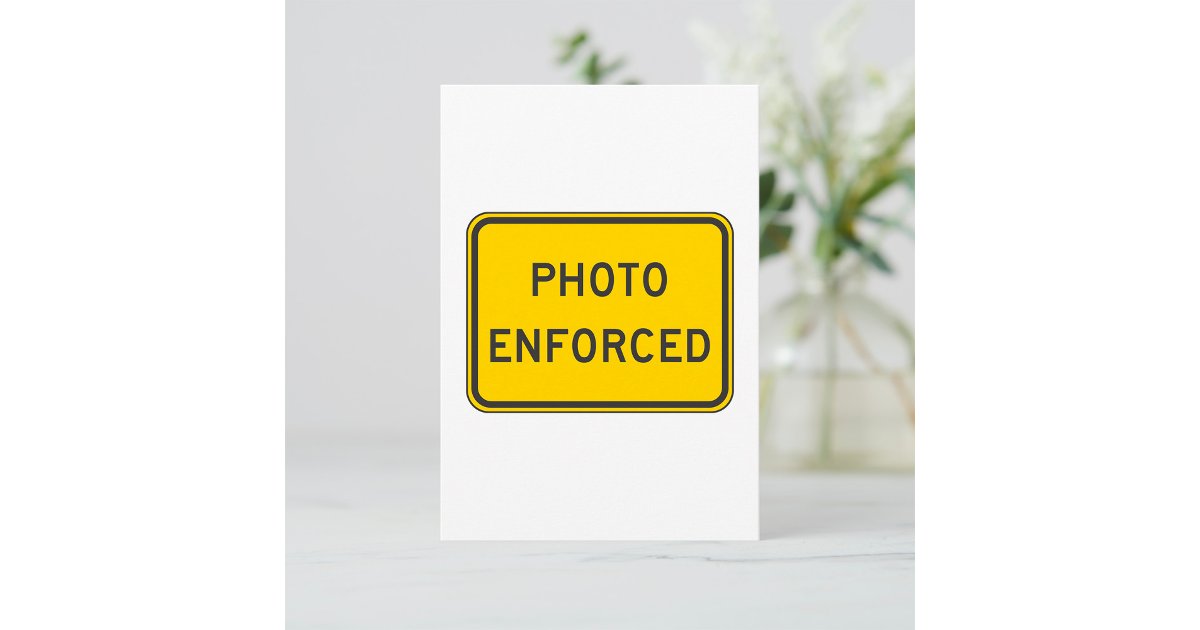Photo Enforced Sign Invitations | Zazzle