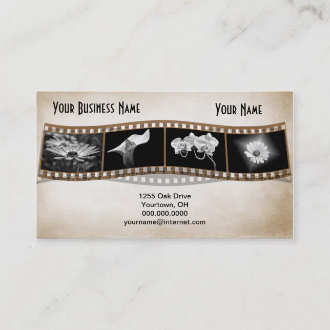 Photo Film Strip Business Card | Zazzle