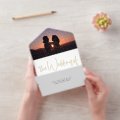 Photo Flap Wedding Foil All In One Invitation | Zazzle