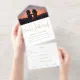 Photo Flap Wedding Foil All In One Invitation | Zazzle