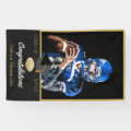 Photo Football player congratulation graduate Banner | Zazzle