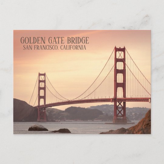 Photo Golden Gate Bridge San Francisco, California Postcard | Zazzle.com