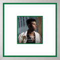 Photo Graduation Autograph Green Border Poster | Zazzle