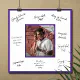 Photo Graduation Autograph Keepsake Purple Border Poster | Zazzle