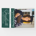 Photo Graduation Congrats Grad Green Class Of 2023 Banner | Zazzle