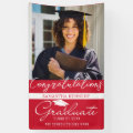 Photo Graduation Congrats Grad Red Class Of 2023 Banner | Zazzle