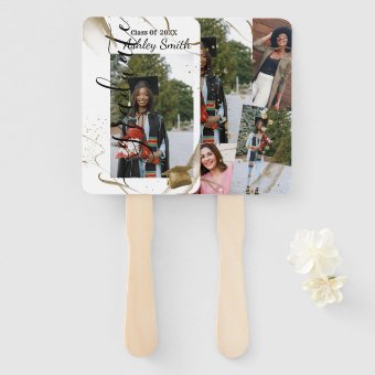 Photo graduation hand fan | Zazzle