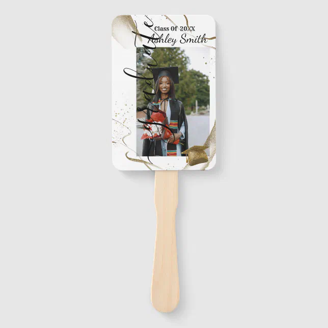 Photo graduation hand fan | Zazzle