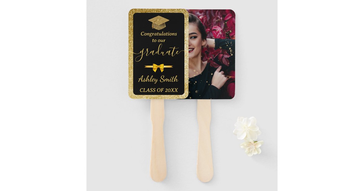 photo Graduation Hand Fan | Zazzle