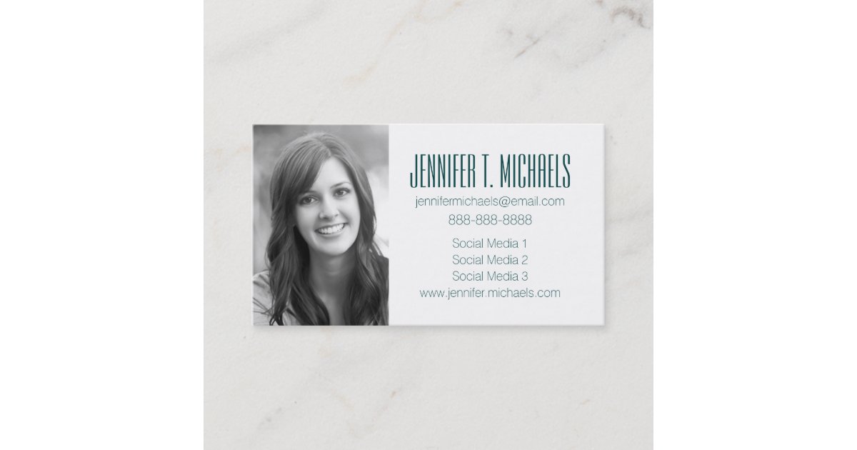Photo Graduation | Hand Painted Calling Card | Zazzle