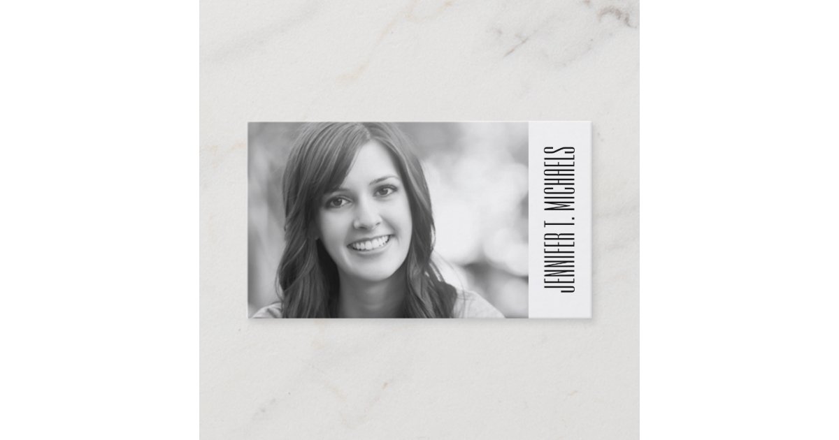 Photo Graduation | Hexagon Pattern Calling Card | Zazzle