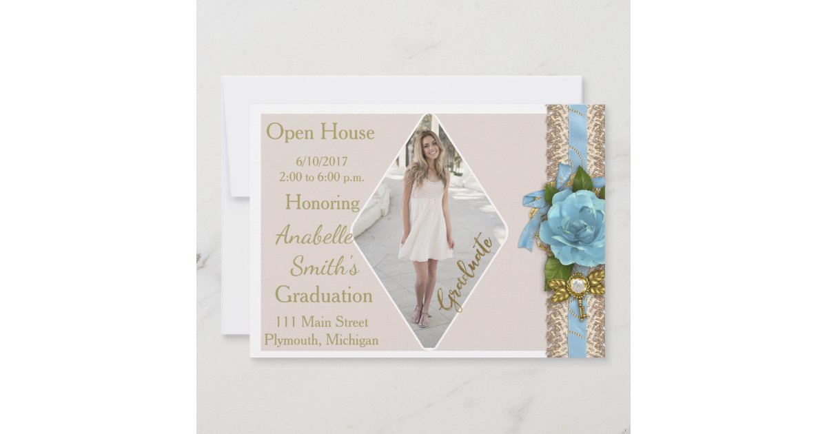 Photo Graduation Open House Invitation | Zazzle