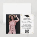 photo graduation party qr code rsvp confetti invitation | Zazzle
