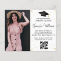 photo graduation party qr code rsvp invitation flyer | Zazzle