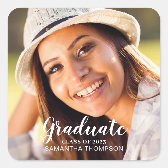 Photo Graduation Sticker | Zazzle