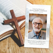 Photo Great Outdoors River Memorial Prayer Card | Zazzle