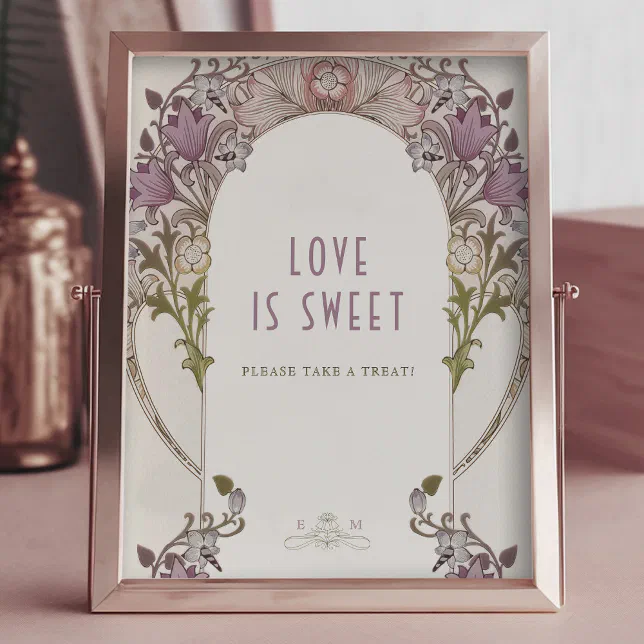 Photo Guestbook Sign William Morris Lavender | Zazzle