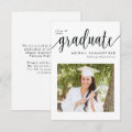 Photo Handwritten Script Graduation Announcement | Zazzle