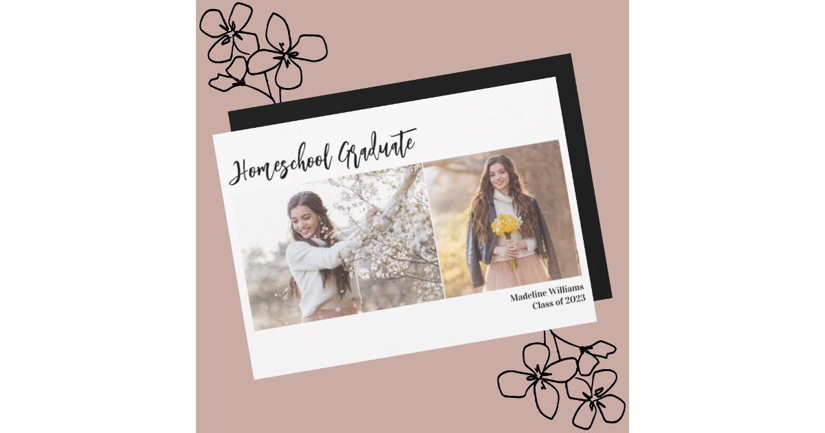 Photo Homeschool Graduation Announcement | Zazzle