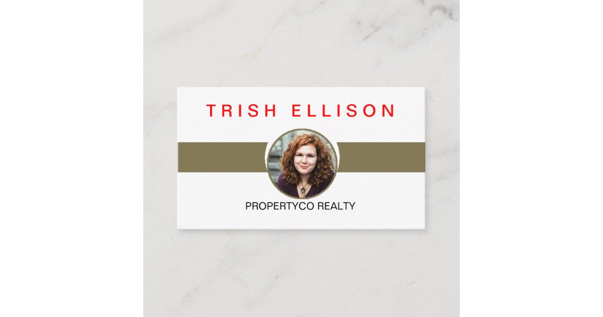 Photo Insert Custom Template Business Card | Zazzle