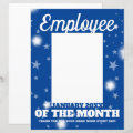 photo insert employee of the month JAN letterhead | Zazzle