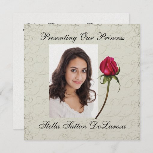 Photo Invitation - Princess, Wedding, Cotillion | Zazzle