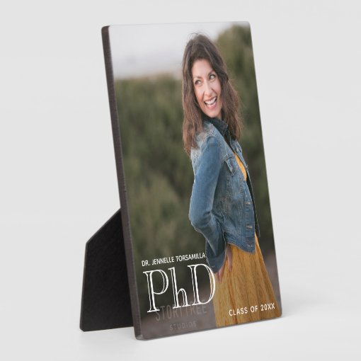 Photo Keepsake PhD Graduation Plaque | Zazzle