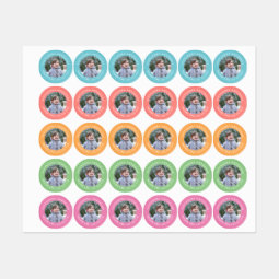 Photo Kid Identification Name And Phone Number Kids' Labels | Zazzle