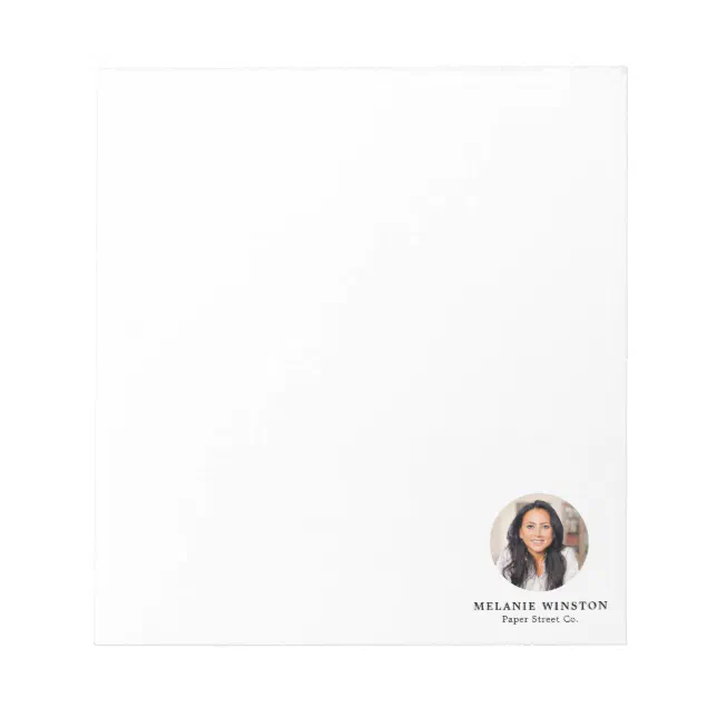 Photo | Logo Professional Office Personalized Notepad | Zazzle