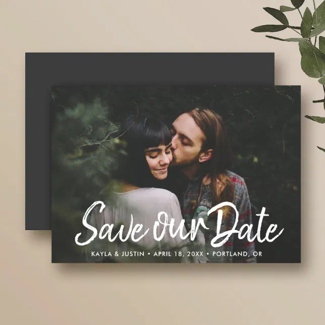 Photo Magnet Save the Date Wedding Invitation | Zazzle