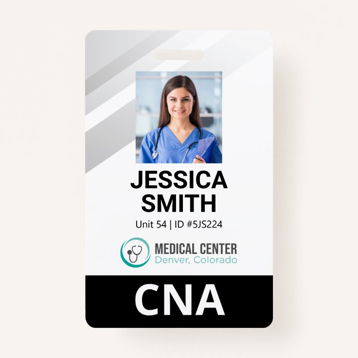 Photo Medical Identification Badge | Zazzle