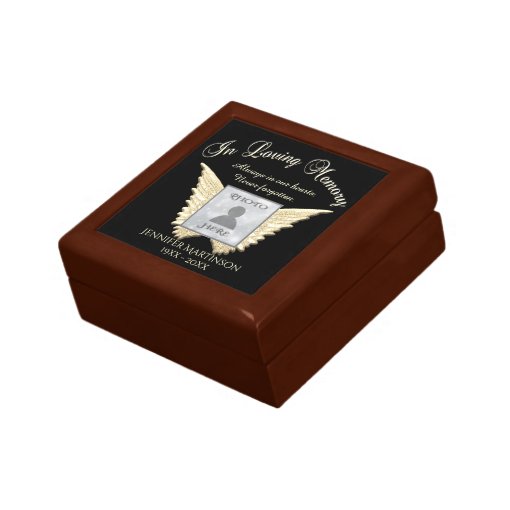 Photo Memorial in Loving Memory Gift Box | Zazzle