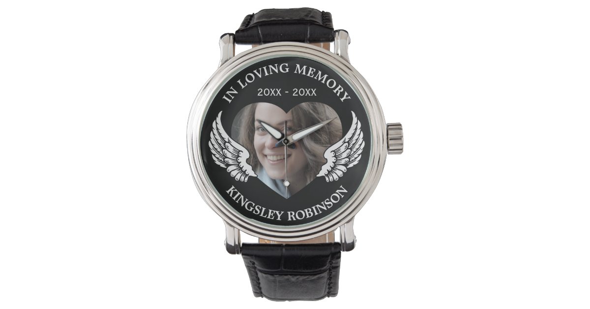 Photo Memorial - In Loving Memory Watch | Zazzle