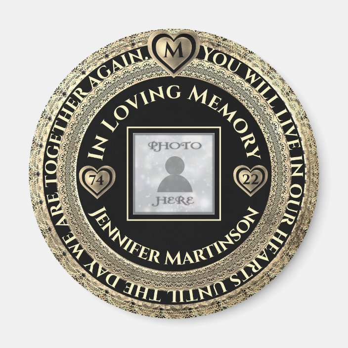 Photo Memorial Loving Memory Magnet | Zazzle.com