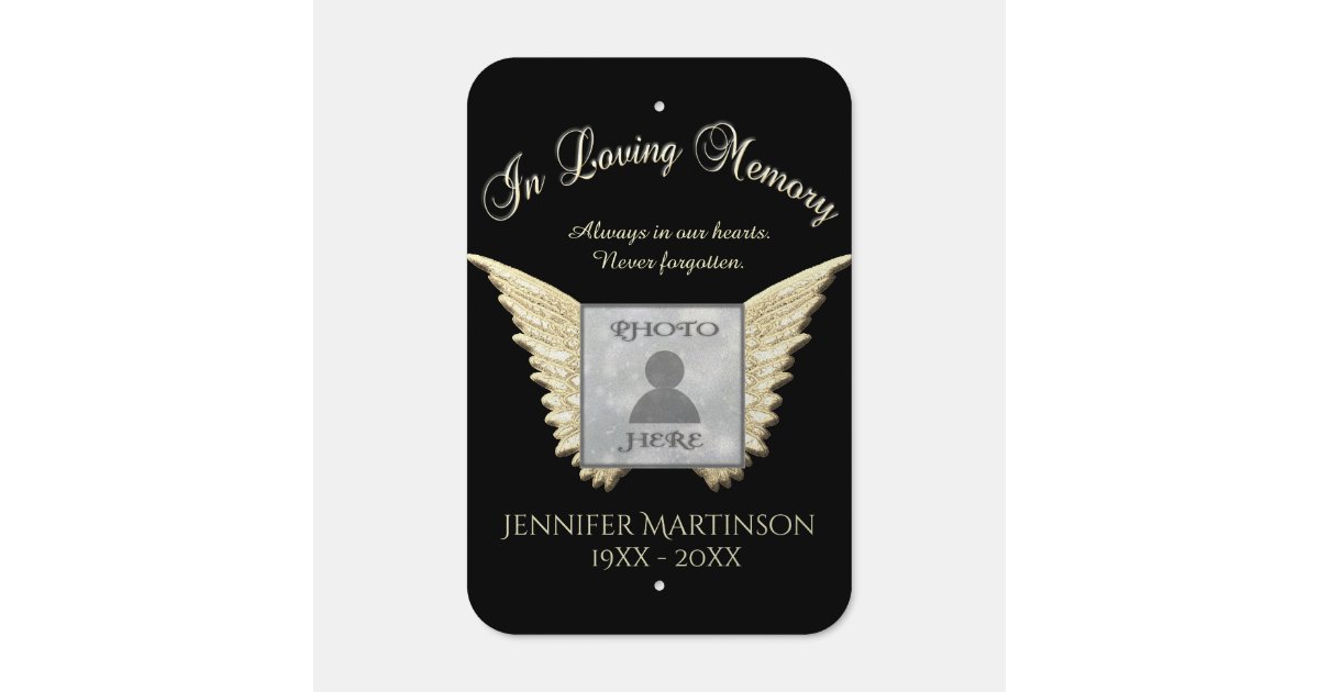 Photo Memorial Metal Sign | Zazzle