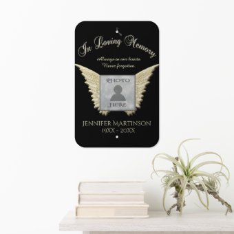 Photo Memorial Metal Sign | Zazzle