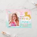 Photo Mermicorn birthday invitation Mericorn girl | Zazzle