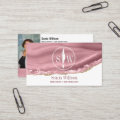 Photo Mobile Notary Loan Signing Agent Monogram Business Card | Zazzle