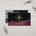 Photo Mobile Notary Loan Signing Agent Monogram Business Card | Zazzle