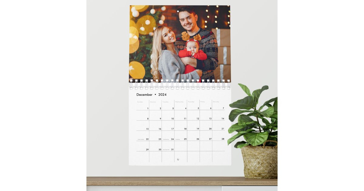 Photo Mosaic Mix Collage Family 2025 Calendar | Zazzle