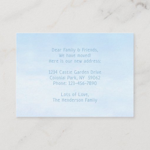 Photo New Address Announcement Enclosure Card | Zazzle