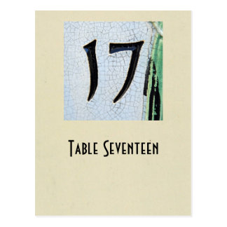 Number 17 Postcards | Zazzle