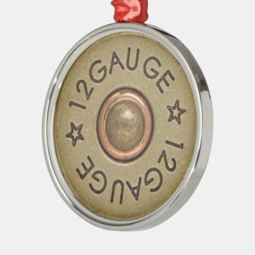 Photo of 12 Gauge Shotgun Shell Metal Ornament | Zazzle