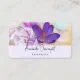 Photo of a Pretty Purple Spring Crocus Business Card | Zazzle