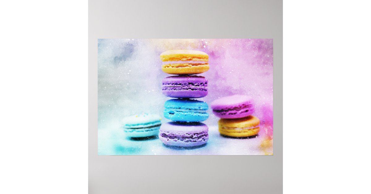 Photo of Colorful Macarons Poster | Zazzle