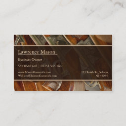 Photo of Guns - Gunsmith - Business Card | Zazzle