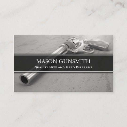 Photo of Pistol - Gunsmith - Business Card | Zazzle.com