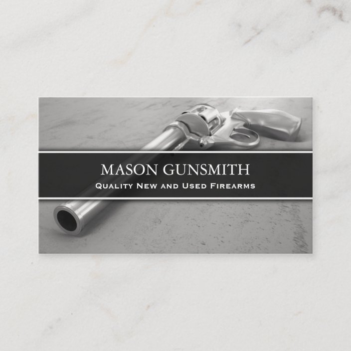 Photo of Pistol - Gunsmith - Business Card | Zazzle.com